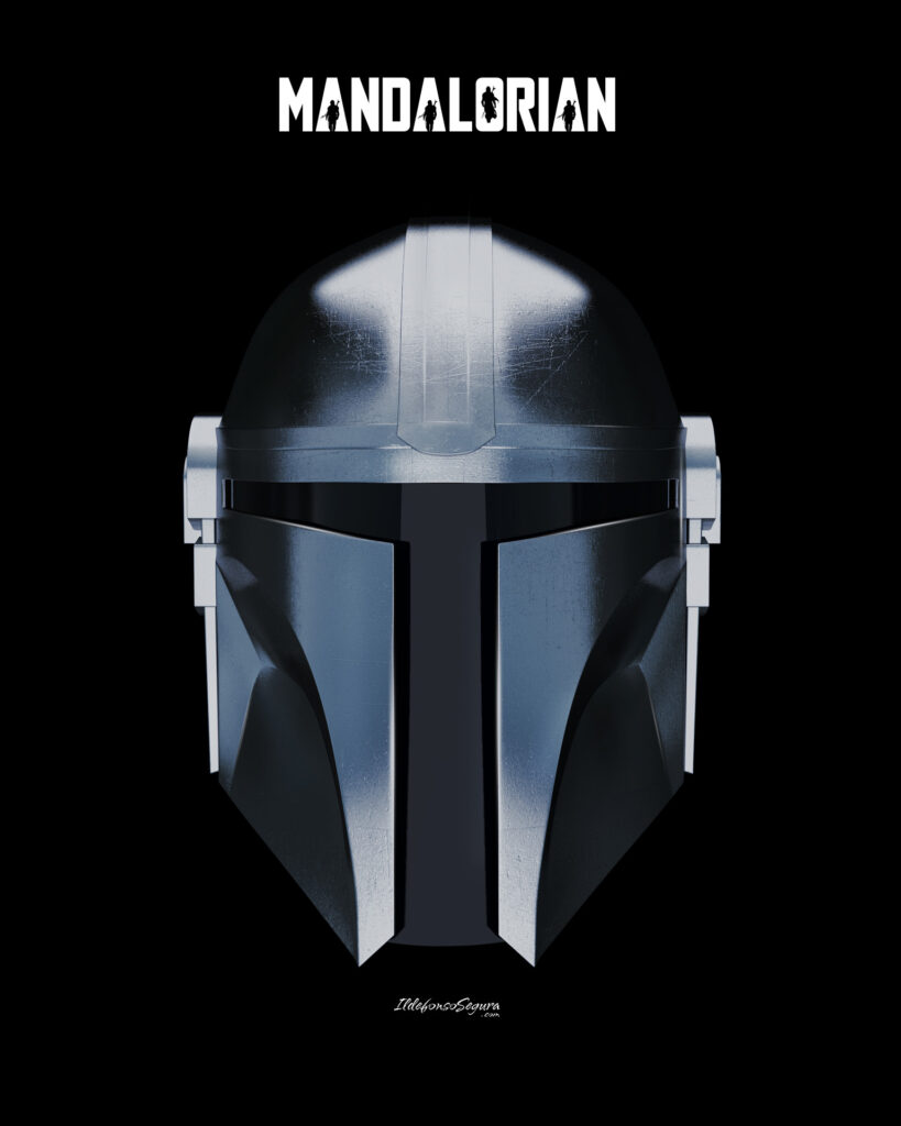 mandalorian-helmet-front.-render | Ildefonso Segura